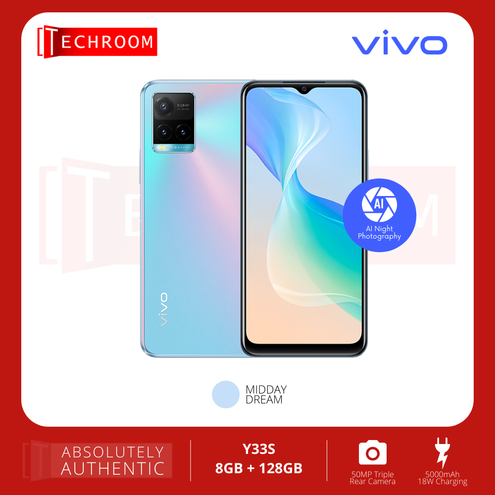 Vivo Y33s 5000mah Battery 8gb Ram 128gb Rom 50mp Triple Rear C